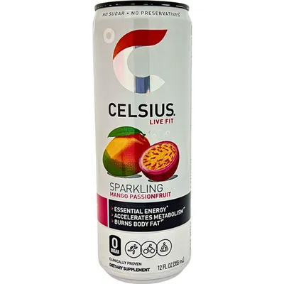 Celsius Sparkling Mango Passionfruit Energy Drink | House of Ambrose